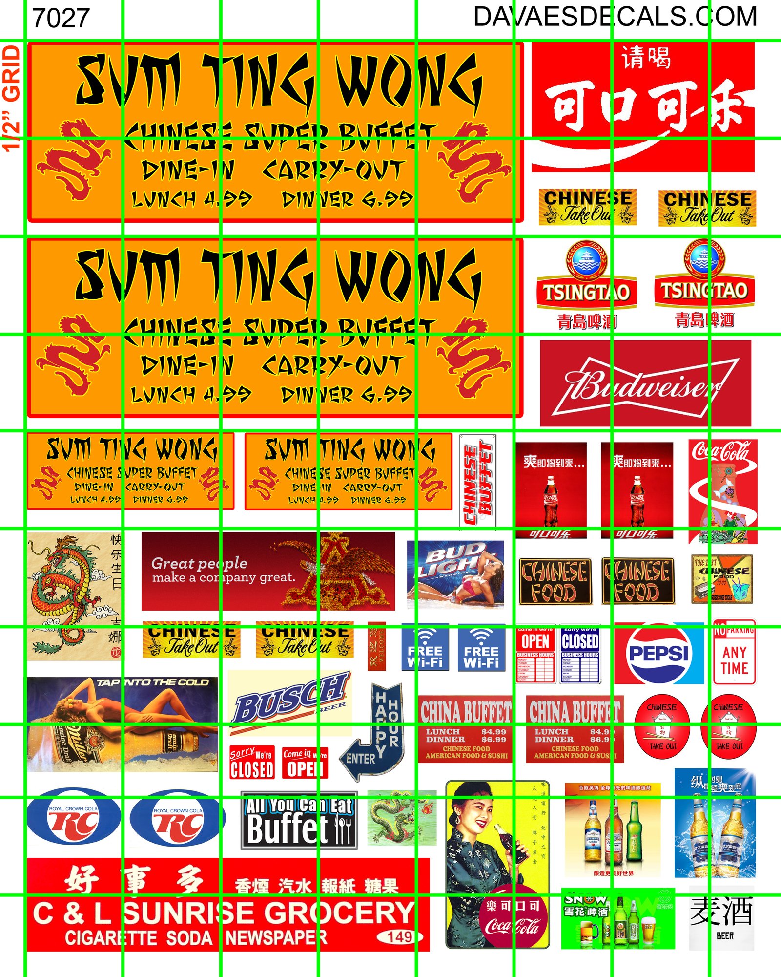7027 BUSINESS BUILDING SETS – SUM TING WONG CHINESE SUPER BUFFET ...